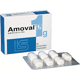 Amoval 1 g Comprimidos dispersables - INFOMERC® Vademécum Farmacéutico ...