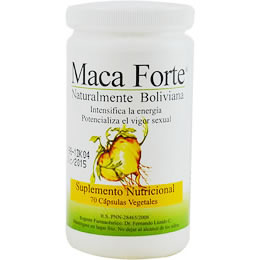Maca Forte Cápsulas - INFOMERC Vademécum Farmacéutico Bolivia